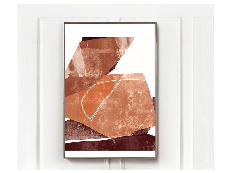 Abstract Painting Rust Terracotta Burnt Orange Brown Art - Etsy Australia