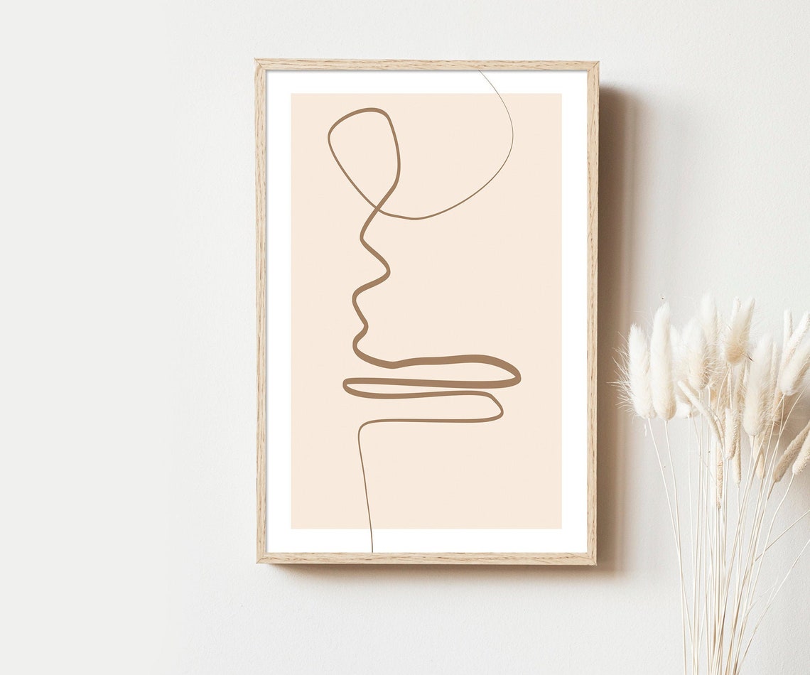 Abstract Art Line Art Minimal Print Line Drawing Line | Etsy