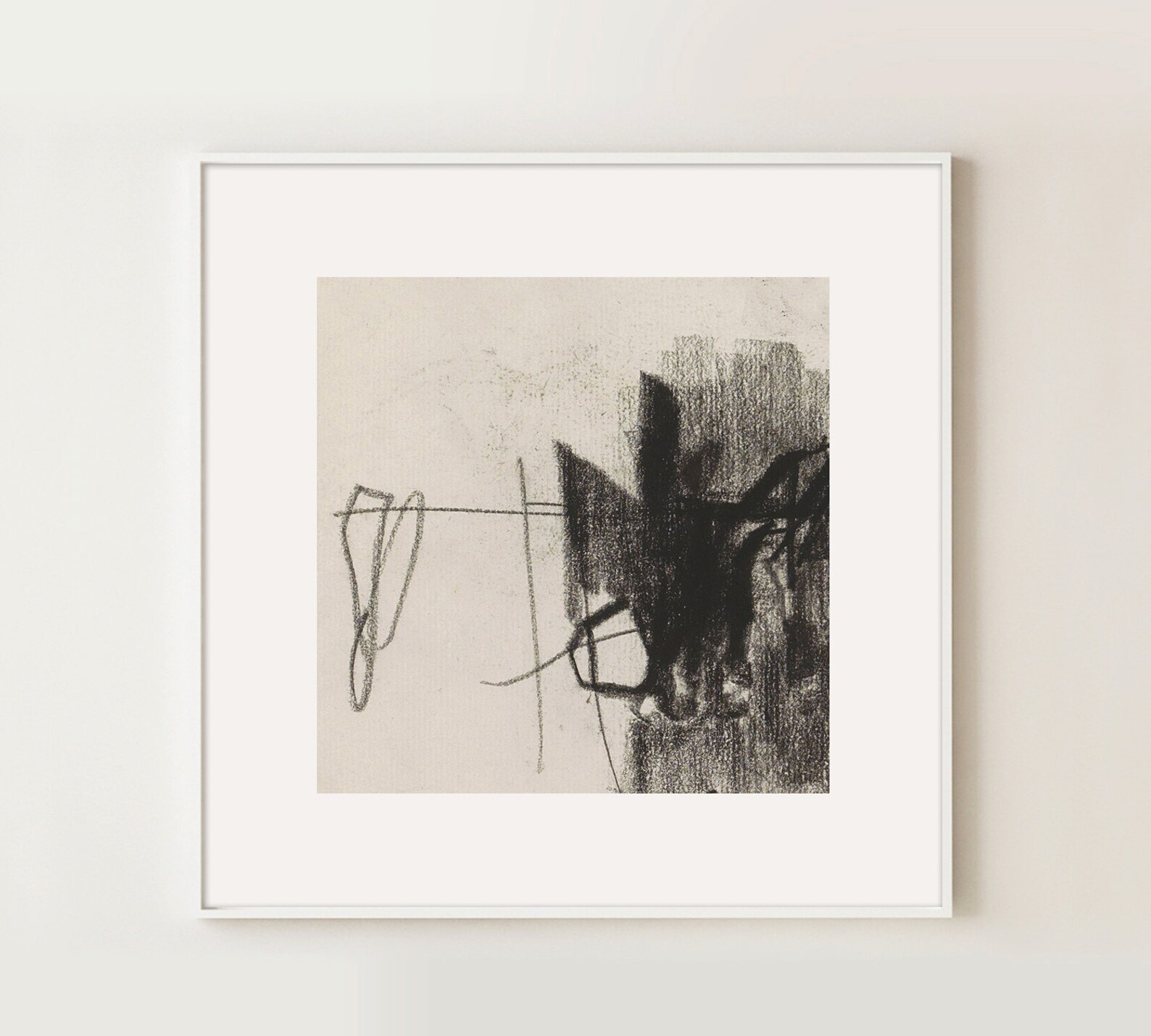 Vintage Abstract Print Sketch Art Print Minimalist Wall Art - Etsy