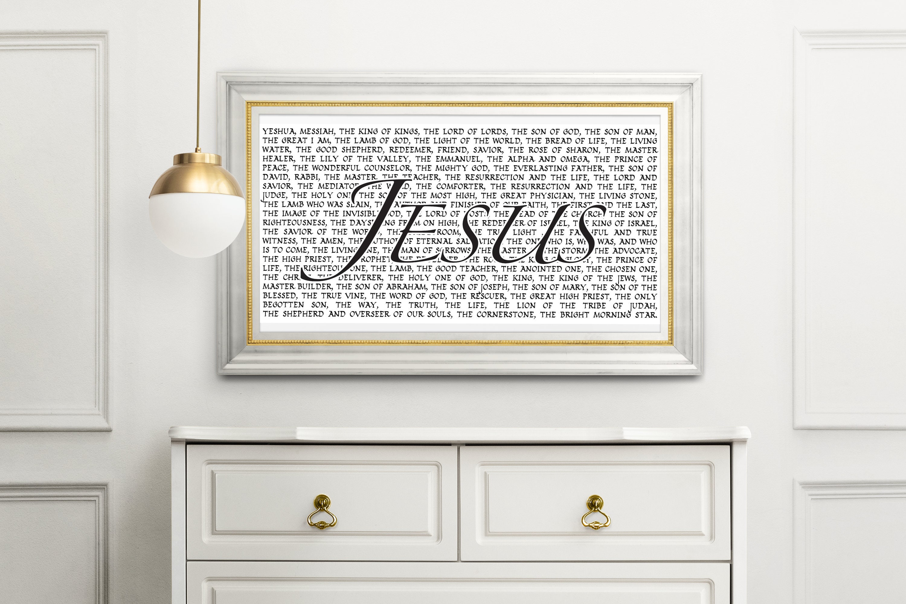 80 Names of Jesus From the Bible | Printable Wall Art | 6 Sizes for ...
