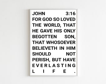 Printable Bible Verse 'psalm 23' Wall Art 5 Different Poster Sizes for ...