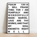 Printable Bible Verse 'psalm 139:14' Wall Art - 5 Different Poster ...