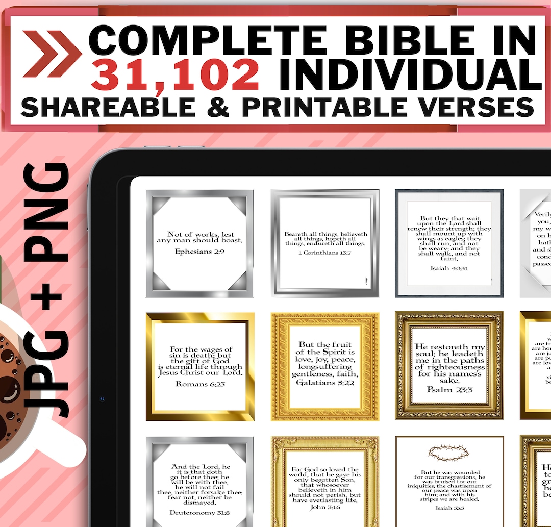 Digital KJV Complete Bible Verses | Presenting + Sharing | 31,102 ...