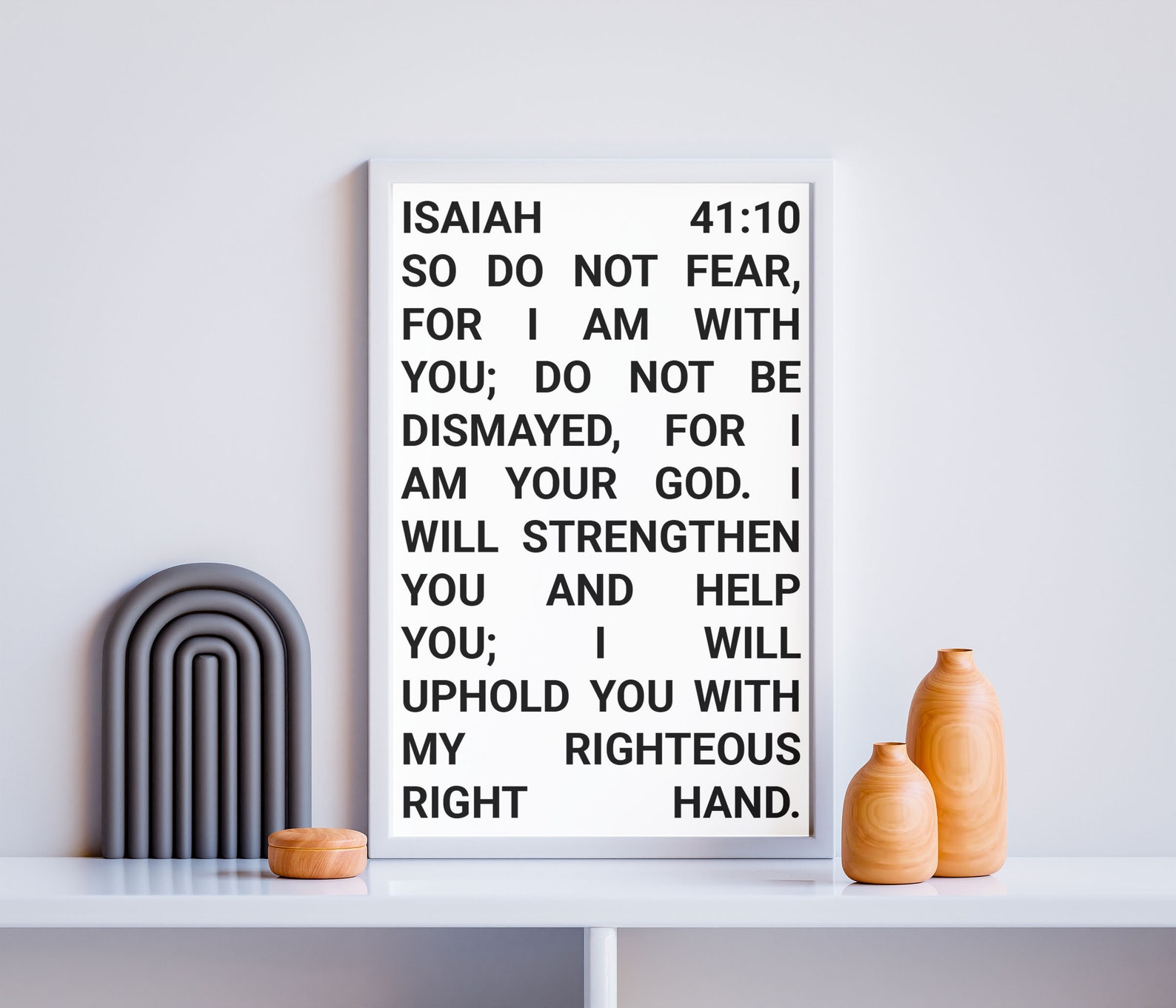 Printable Bible Verse 'isaiah 41:10' Wall Art - 5 Different Poster ...