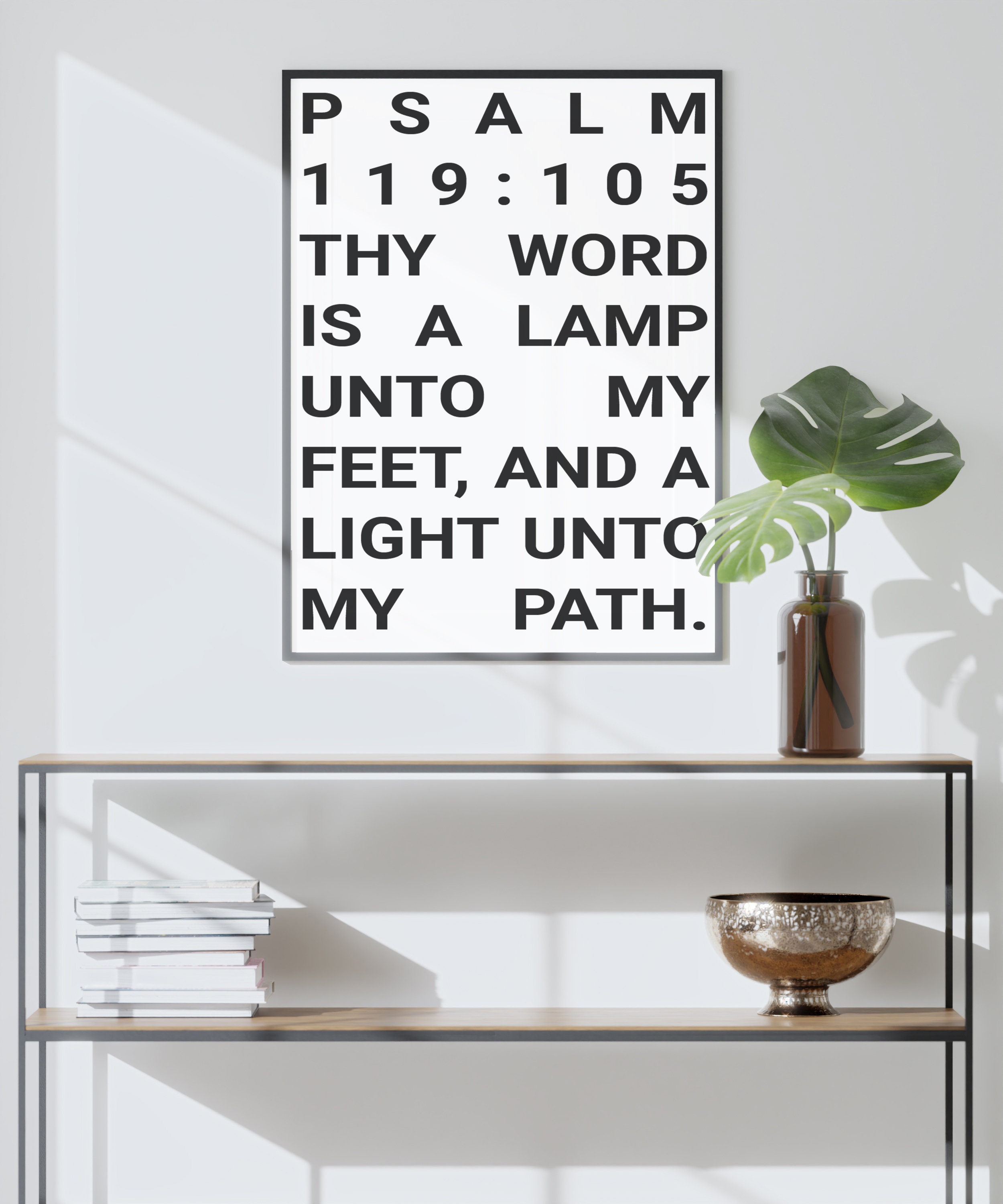 Printable Bible Verse 'psalm 119:105' Wall Art 5 - Etsy