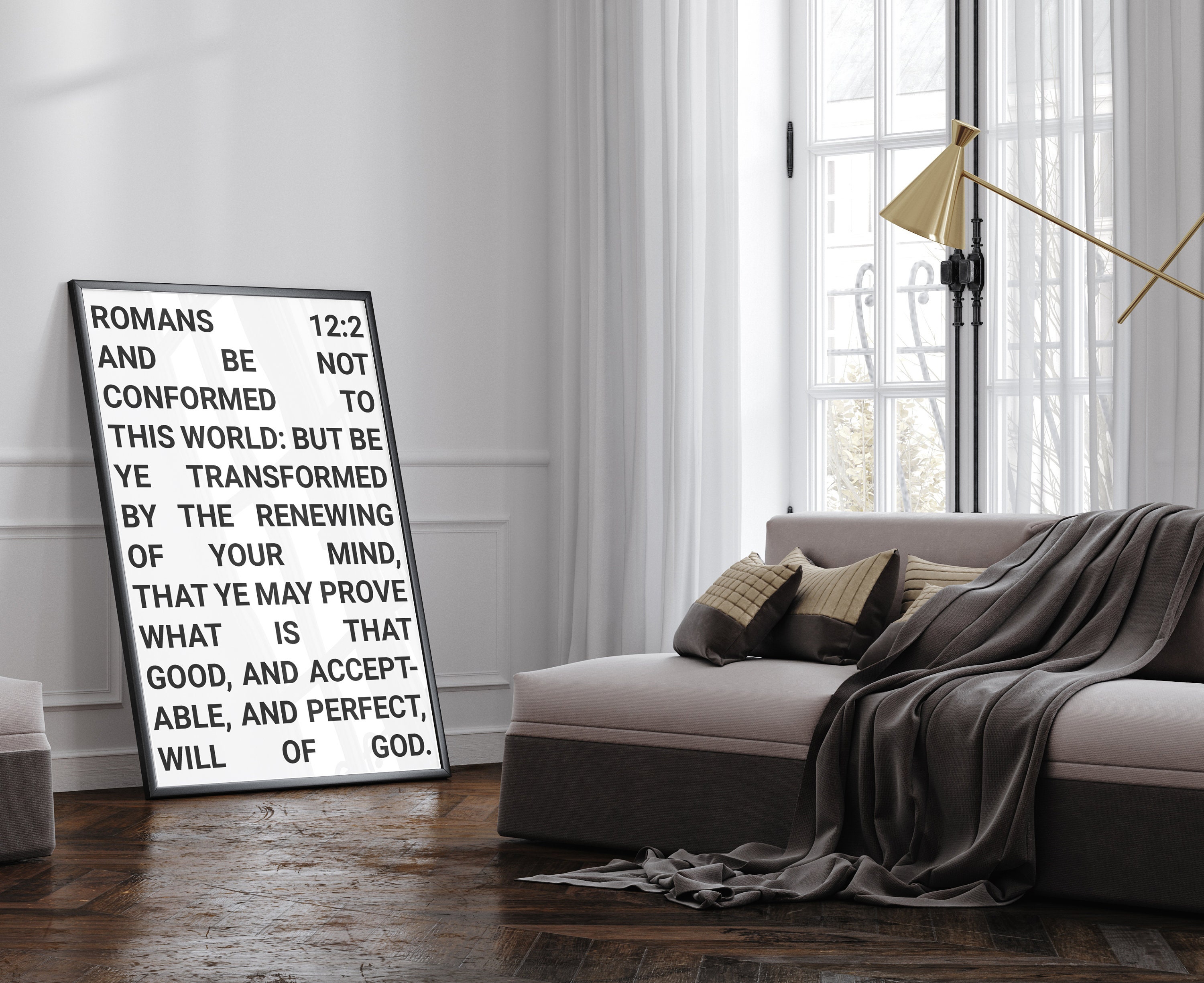 Printable Bible Verse 'romans 12:2' Wall Art 5 - Etsy