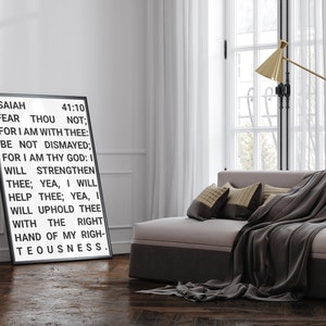 Printable Bible Verse 'isaiah 41:10' Wall Art - 5 Different Poster ...