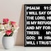 Printable Bible Verse 'psalm 91:2' Wall Art - 5 Different Poster Sizes ...