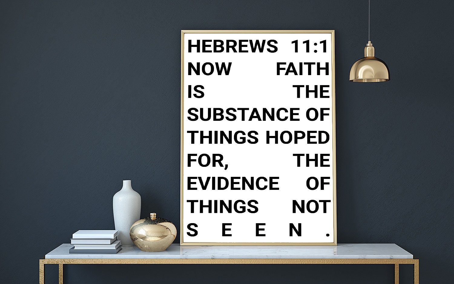 Printable Bible Verse 'hebrews 11:1' Wall Art 5 - Etsy
