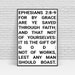 Printable Bible Verse 'ephesians 2:8-9' Wall Art - 5 Different Poster ...