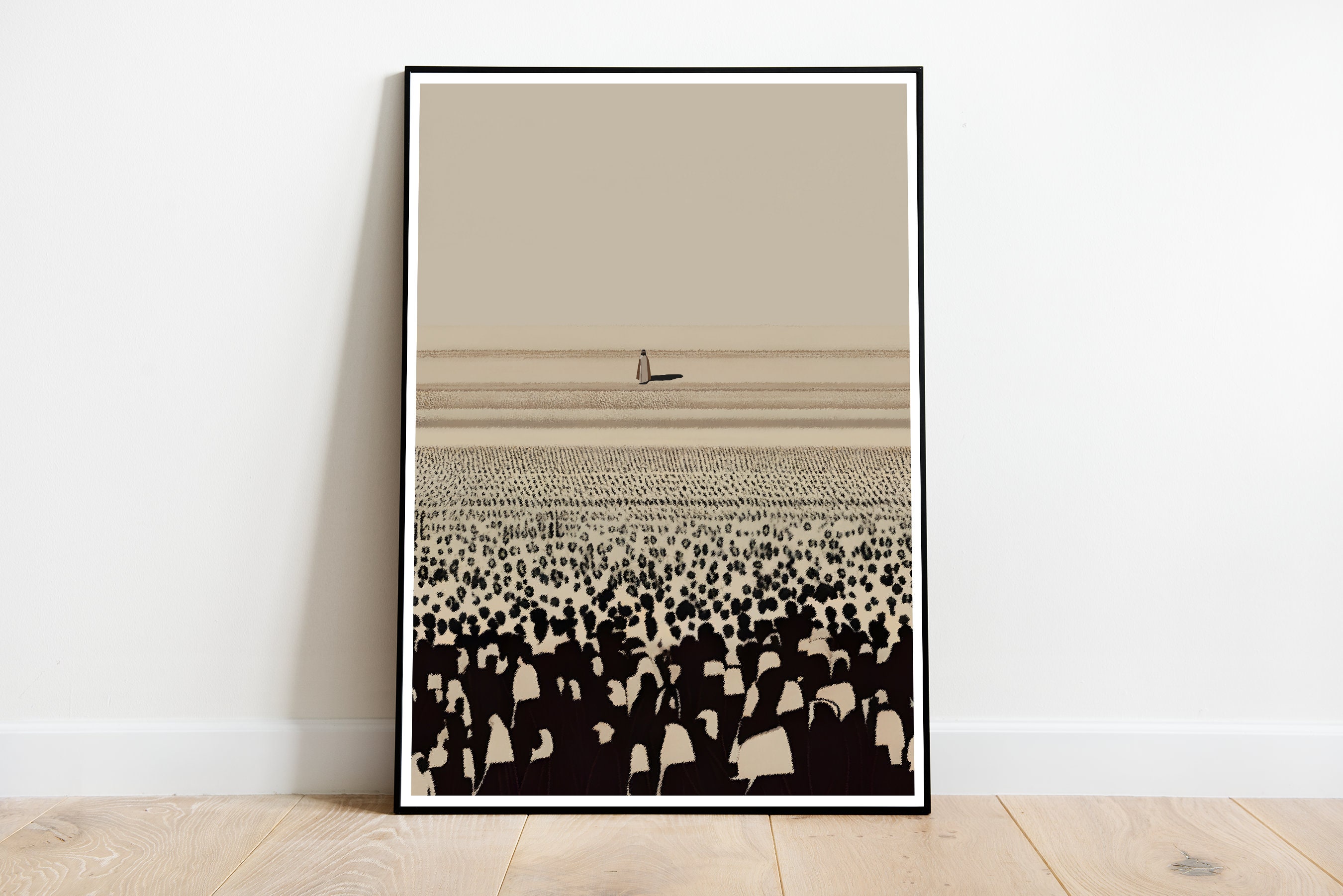 Bible Story Wall Art, Jesus Feeding the 5000, Printable Minimalist ...