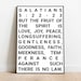 Printable Bible Verse 'galatians 5:22-23' Wall Art - 5 Different Poster ...
