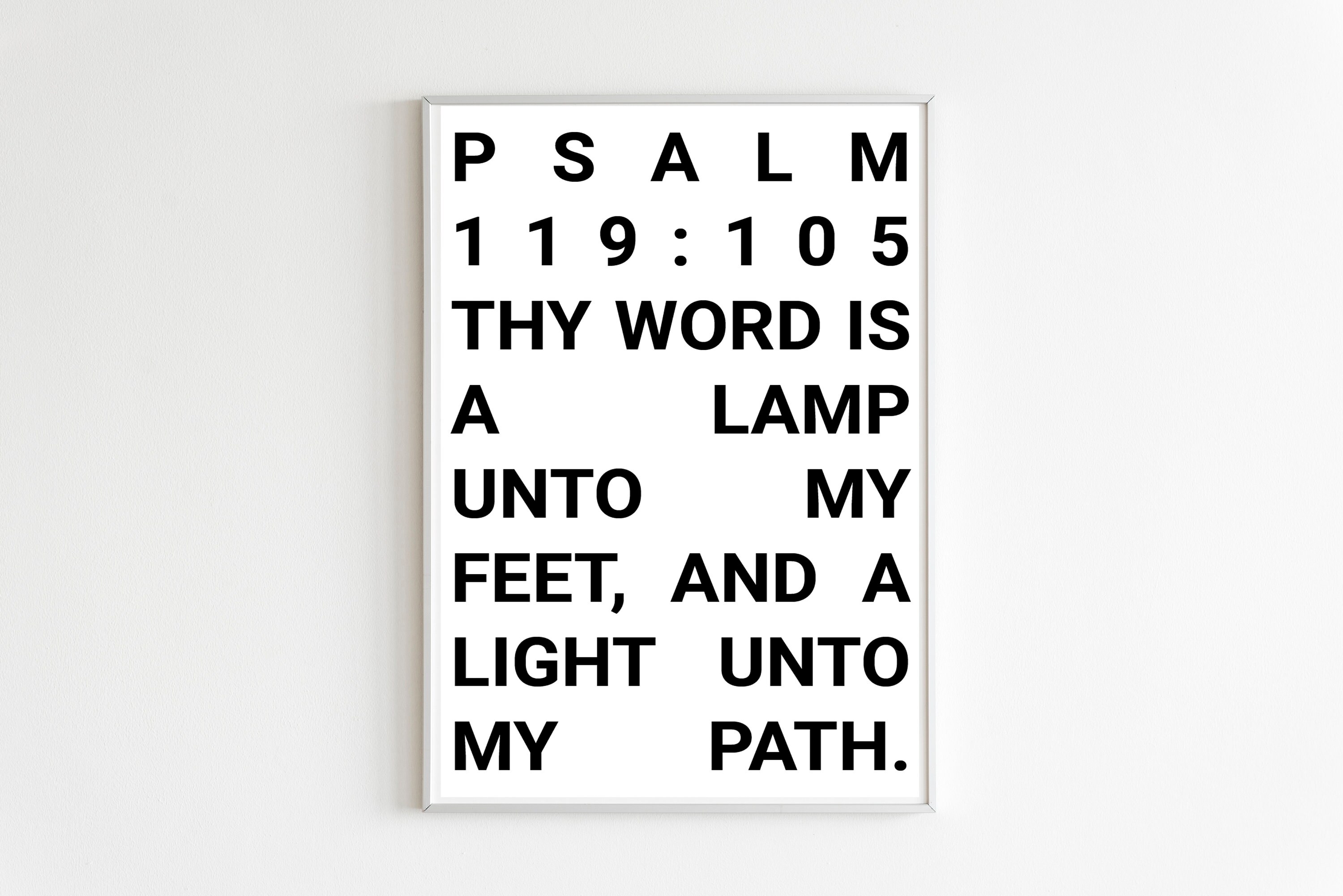 Printable Bible Verse 'psalm 119:105' Wall Art 5 - Etsy