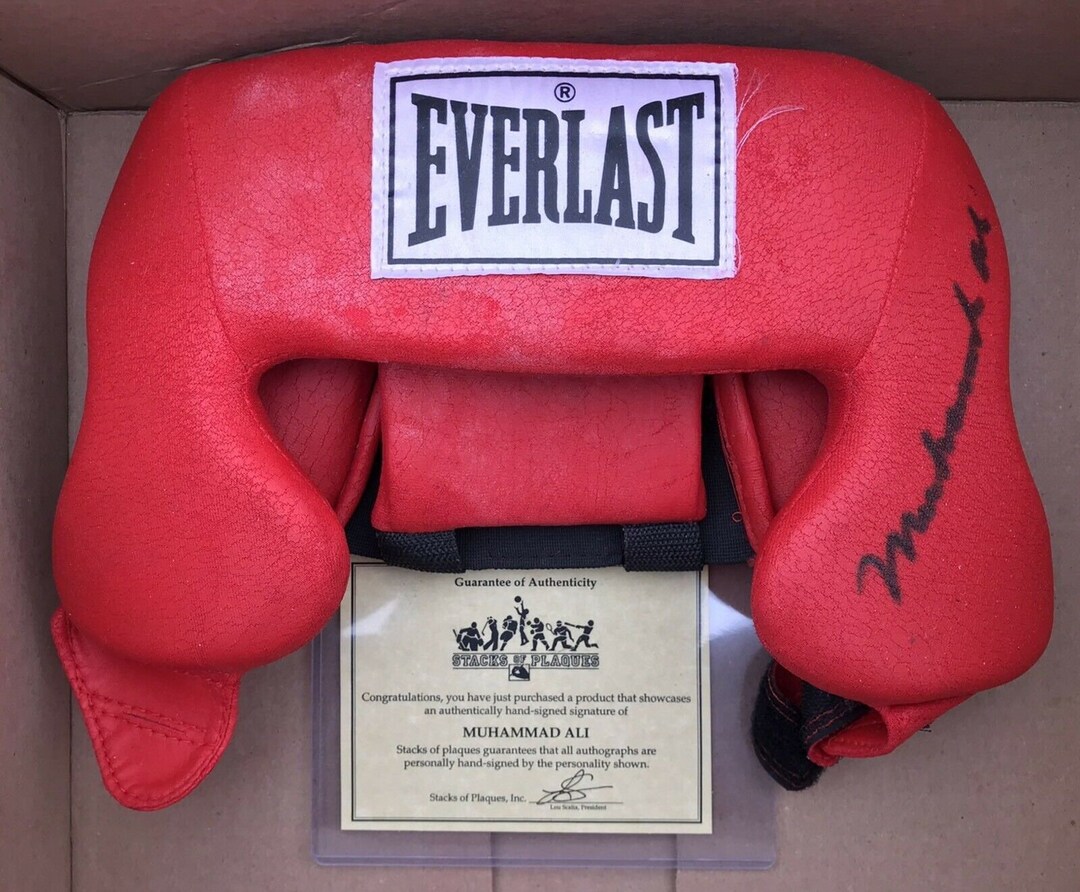 Muhammad Ali Autograph Boxing Everlast Headgear Hand Signed COA ...