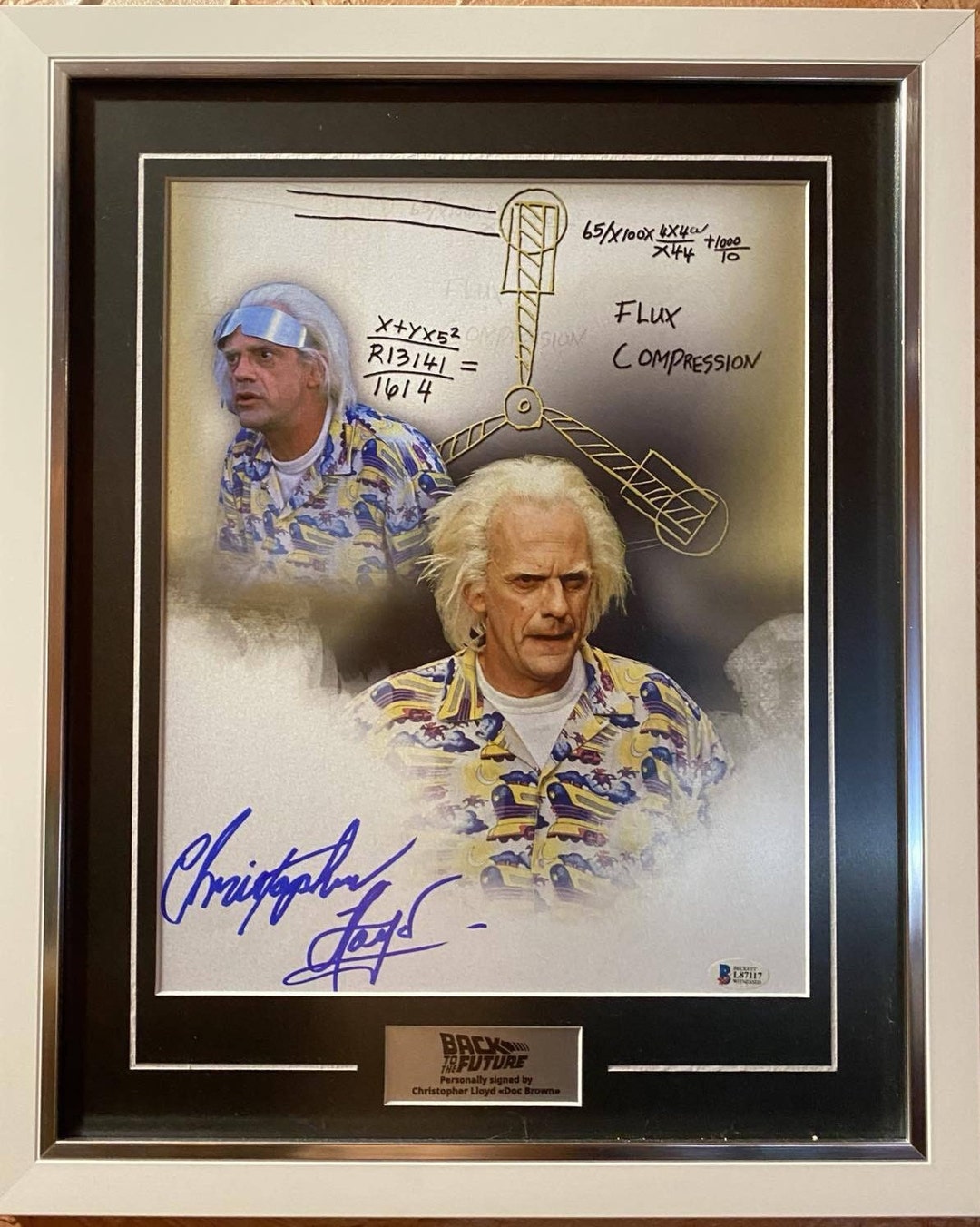 Christopher Lloyd Autograph Signed back to the Future Doc Signed COA - Etsy