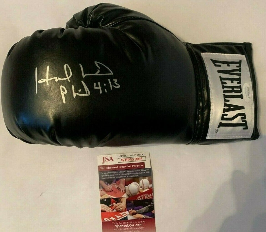 Evander Holyfield Autograph Glove Everlast Boxing Glove JSA COA ...