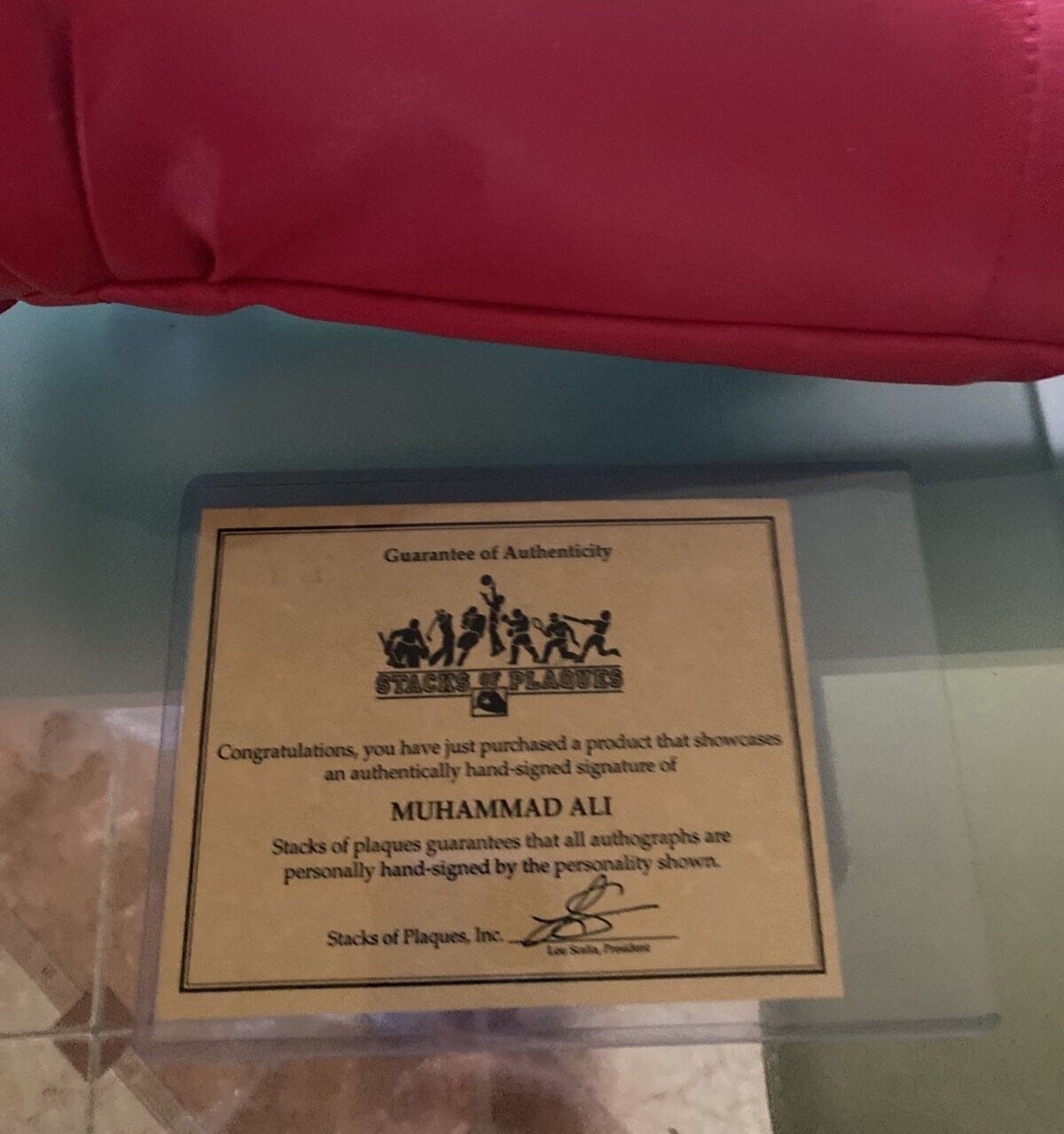 Muhammad Ali Aka Cassius Clay Autographed Hand Signed Boxing Everlast ...