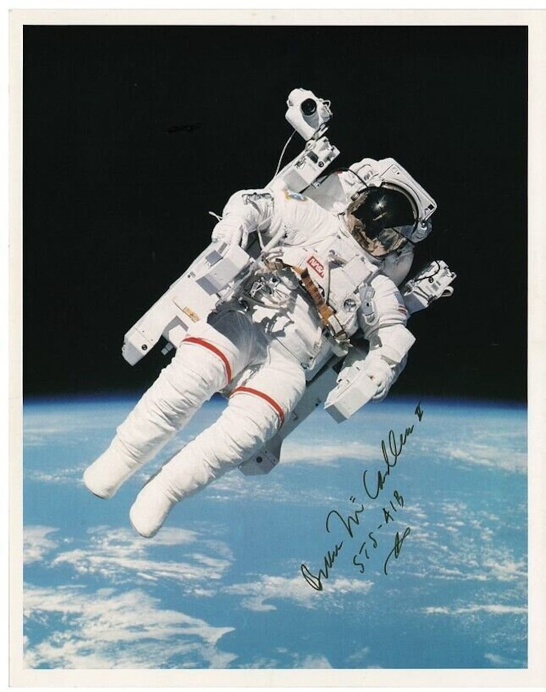 Bruce Mccandless II Autograph Signed Photo Space Shuttle Untethered ...