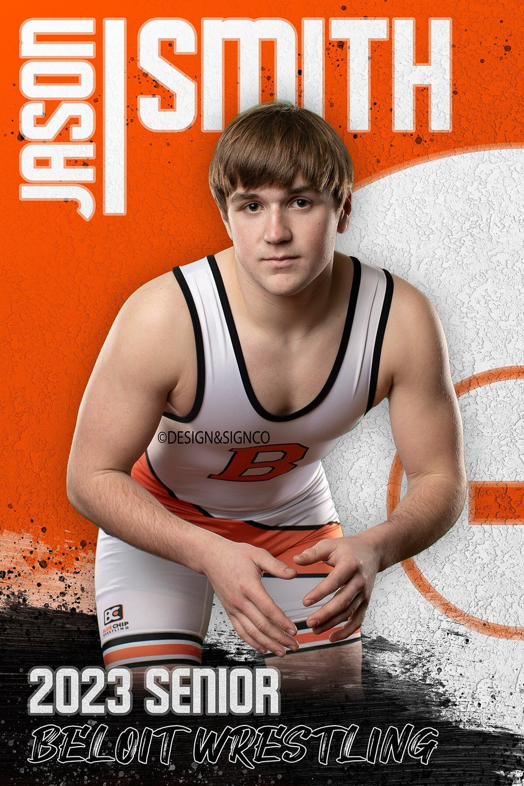 Wrestling SPORTS TEMPLATE for Photoshop 24x36 Inch Digital Download ...