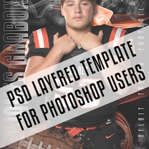 Football SPORTS TEMPLATE Photoshop Digital Download 24X36 Inch/2x3ft ...