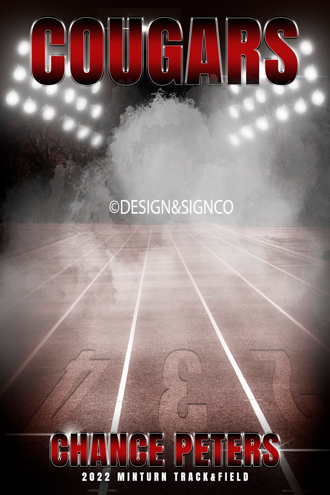 Track & Field Sports Template for Photoshop-senior Sports - Etsy