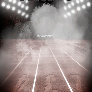 Track & Field Sports Template for Photoshop-senior Sports Banner-poster ...