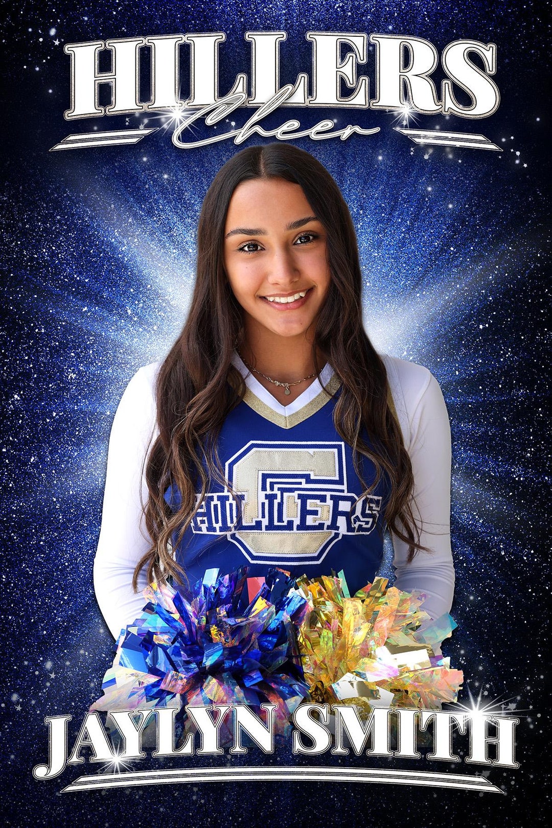 CHEER/DANCE Sports Template for Photoshop Digital Download 24X36 Inch ...