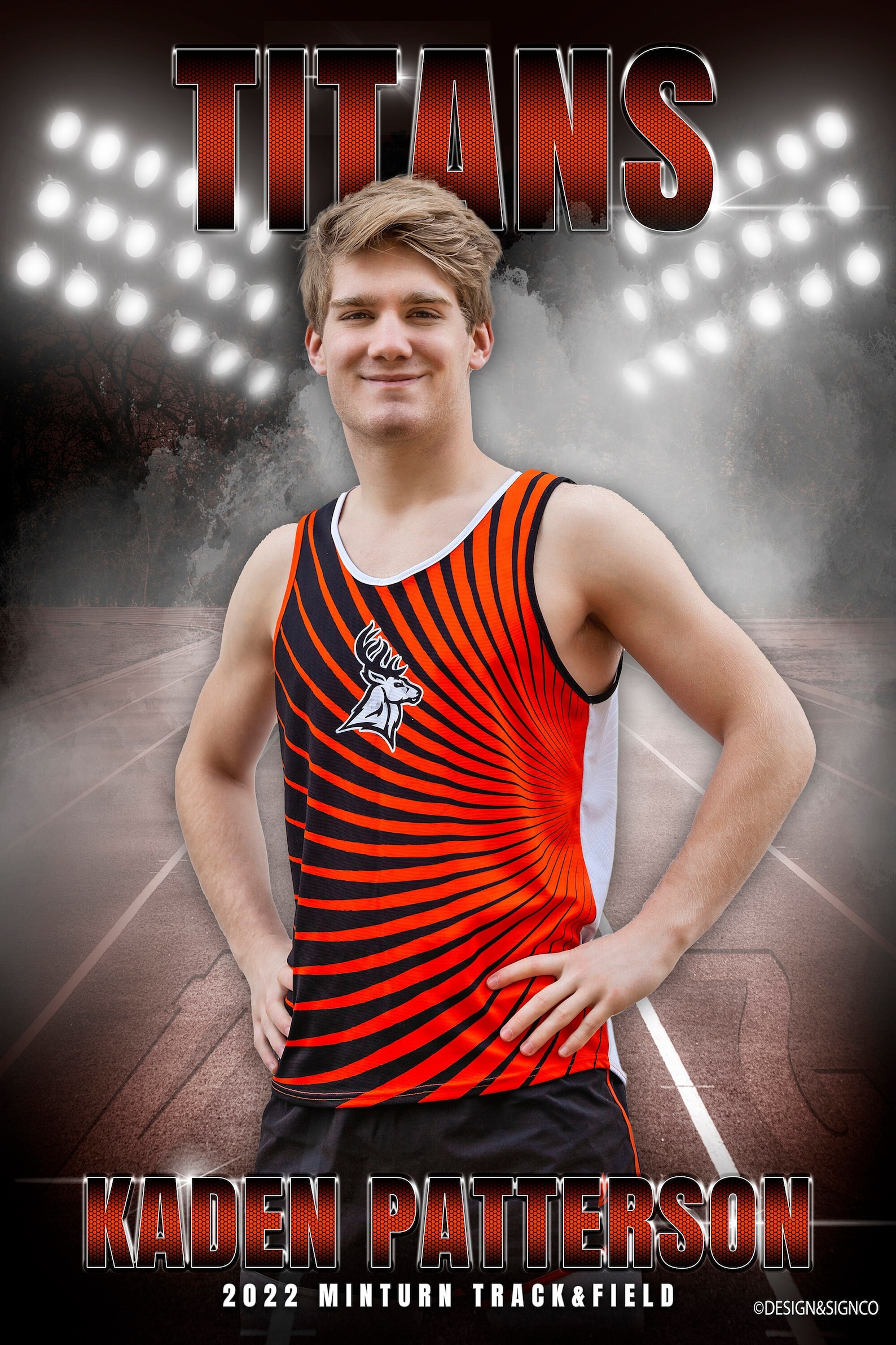 Track & Field Sports Template for Photoshop-senior Sports - Etsy