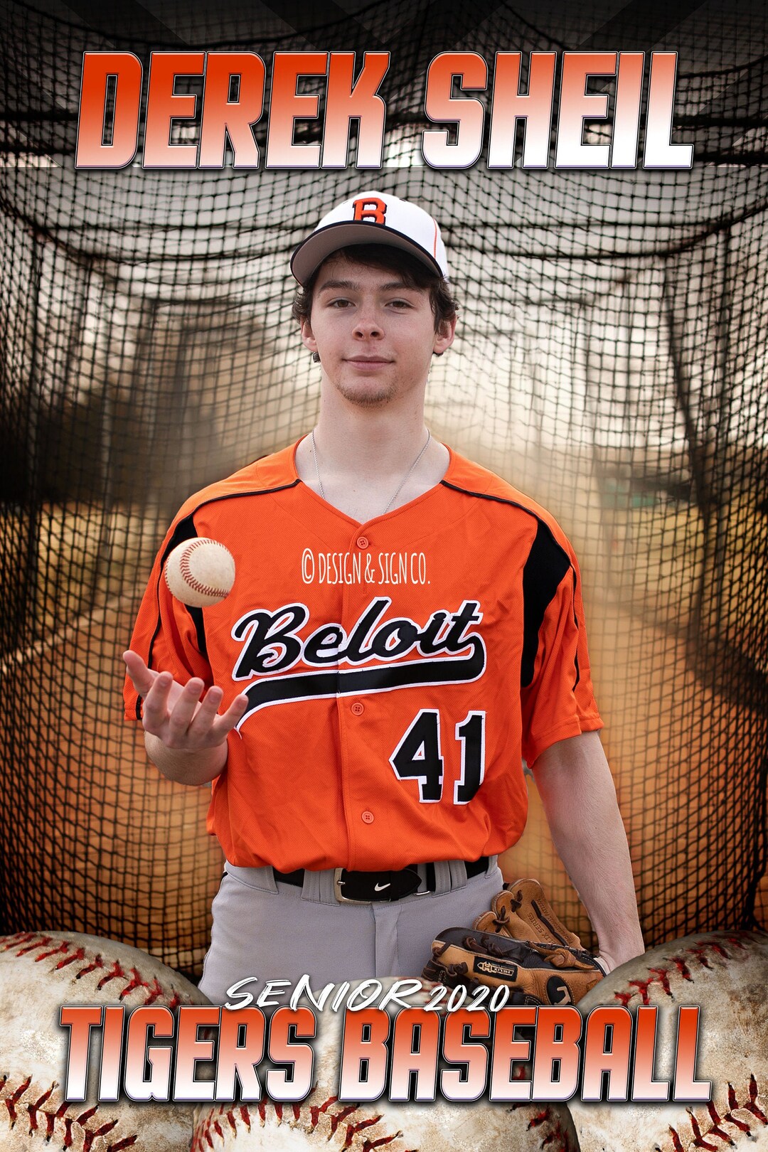 Baseball Template-softball Template- Senior Sports Banner-senior Poster ...