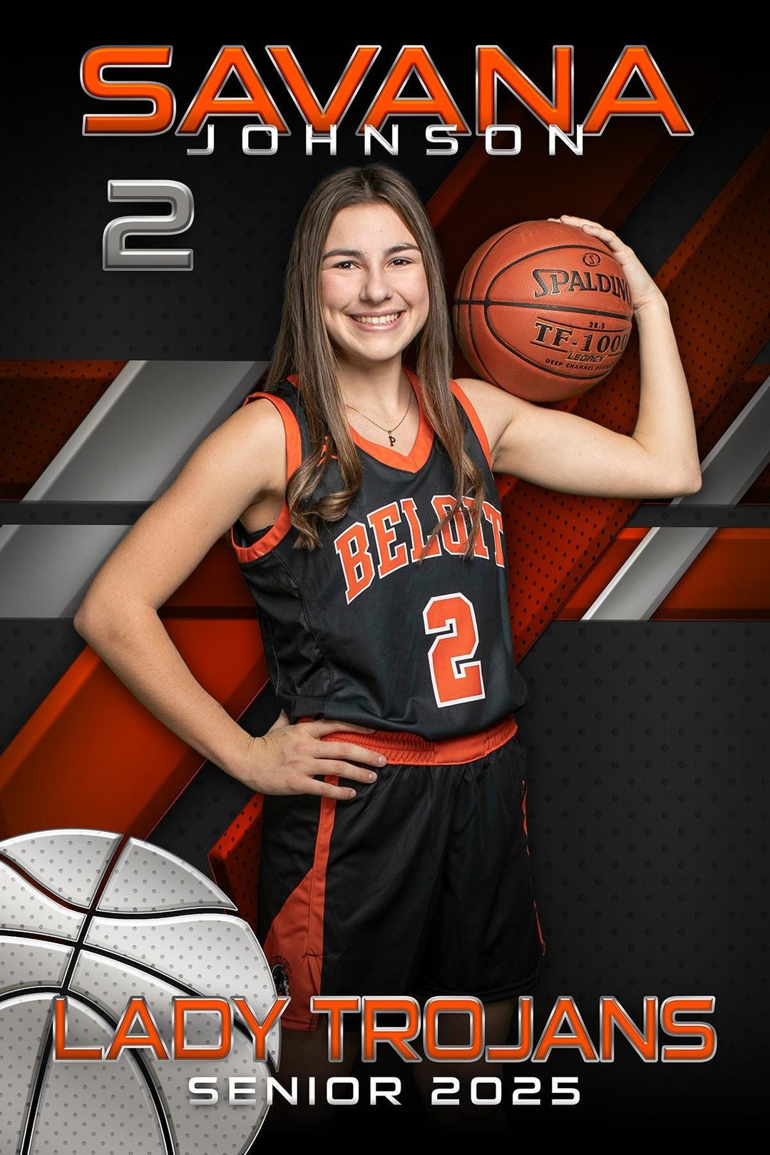 Basketball Sports Template-24x36 Inch PHOTOSHOP PSD Digital Download - Etsy