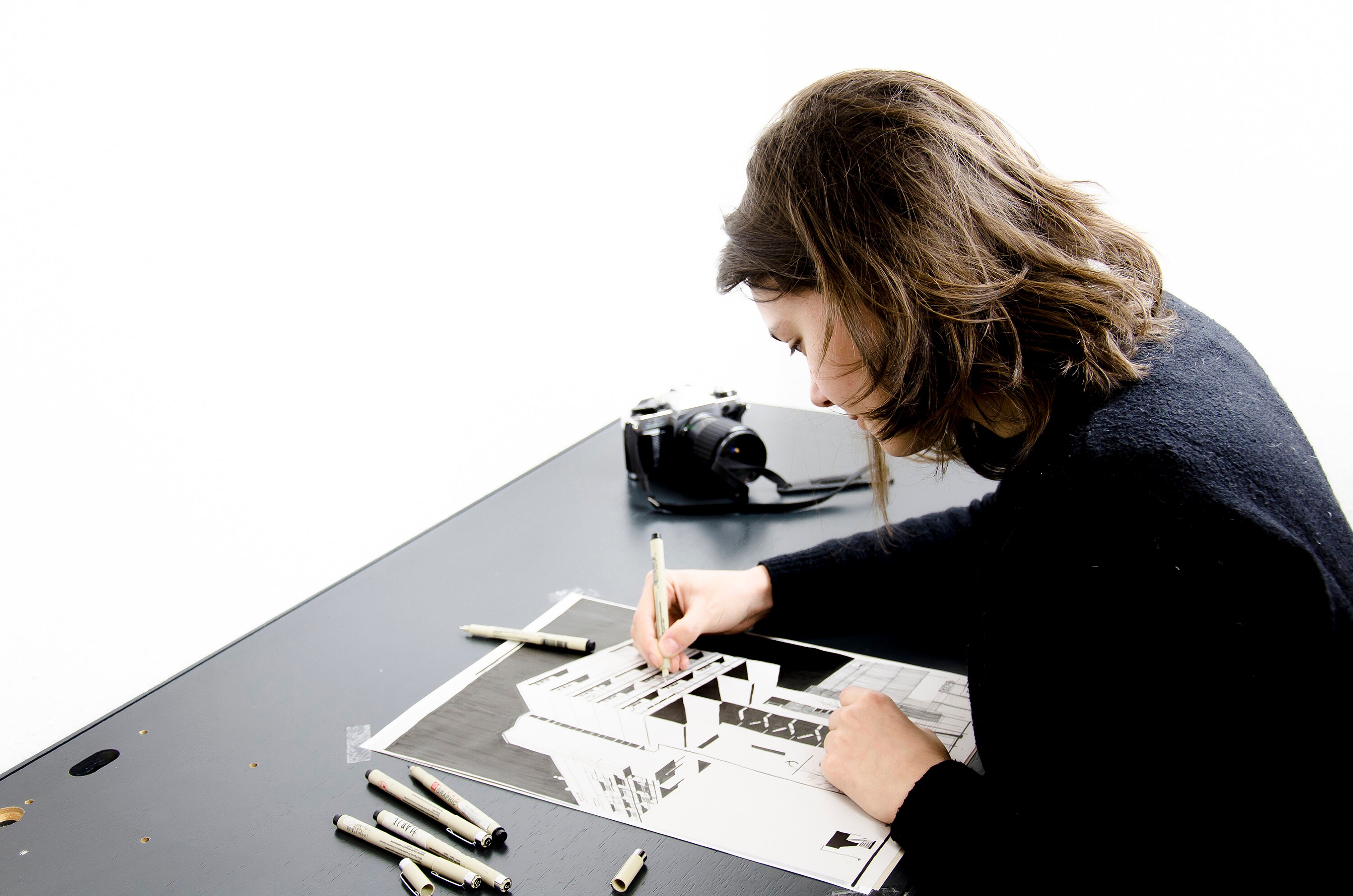 Screenprints Berlin Screenprint Park Inn Black and White Architecture ...