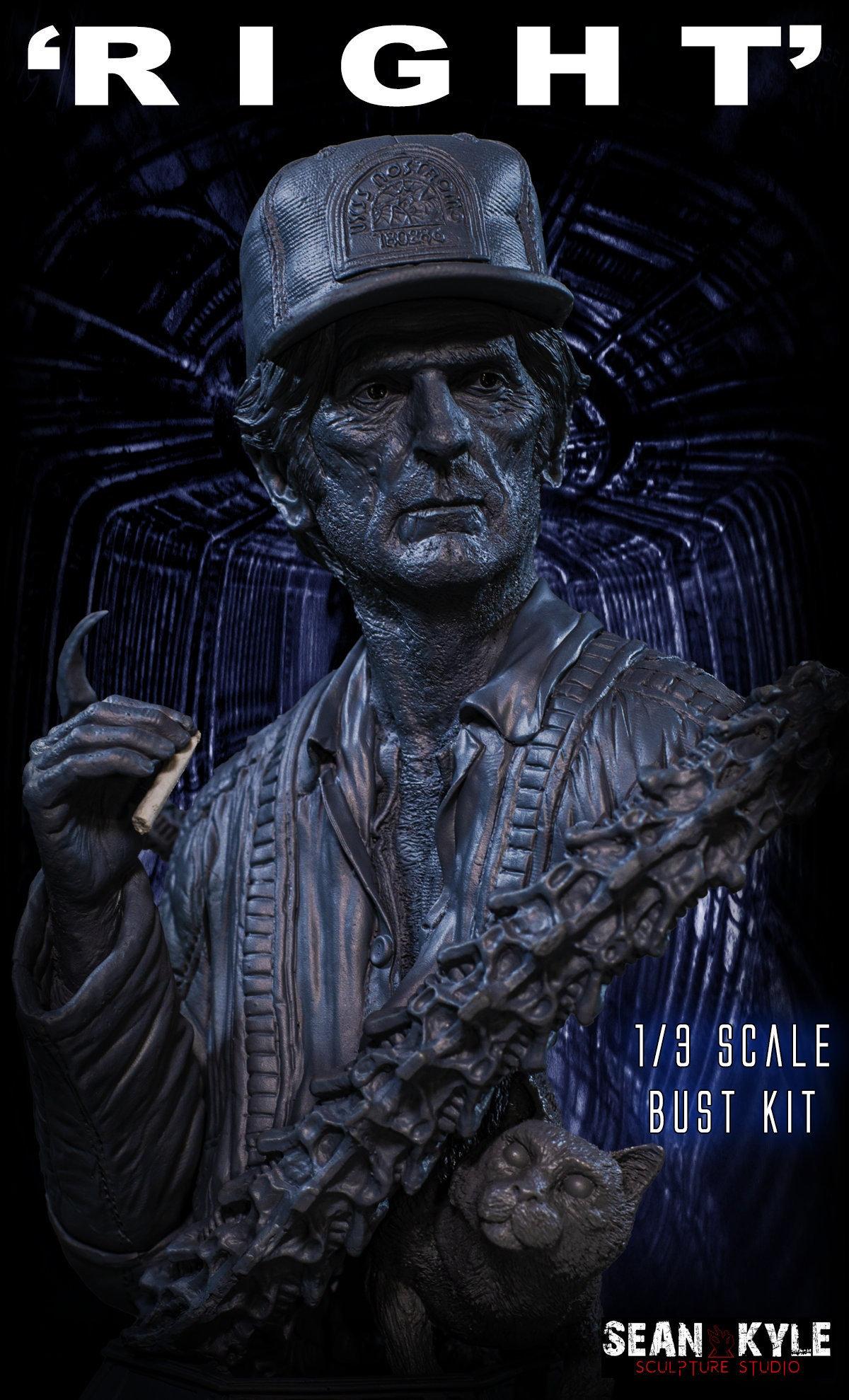 Right brett From Alien 1979 1/3 Scale Bust Kit - Etsy