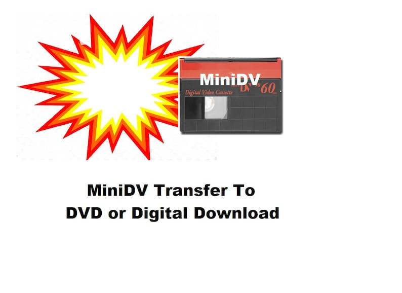 Minidv Transfer to Digital Download MP4 or DVD - Etsy