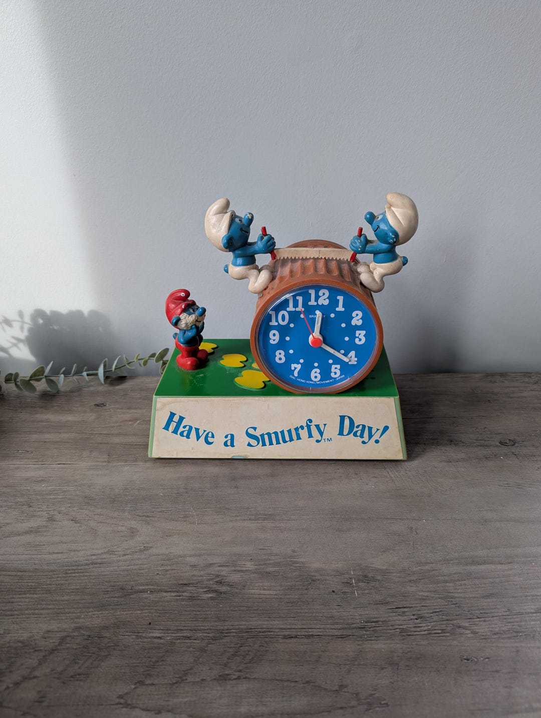 Vintage Smurfs Talking Alarm Clock Original 1982 Bradley Time Elgin - Etsy