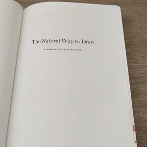 Vintage Book, the Natural Way to Draw, by Nicolaides, Hardcover, Mid ...