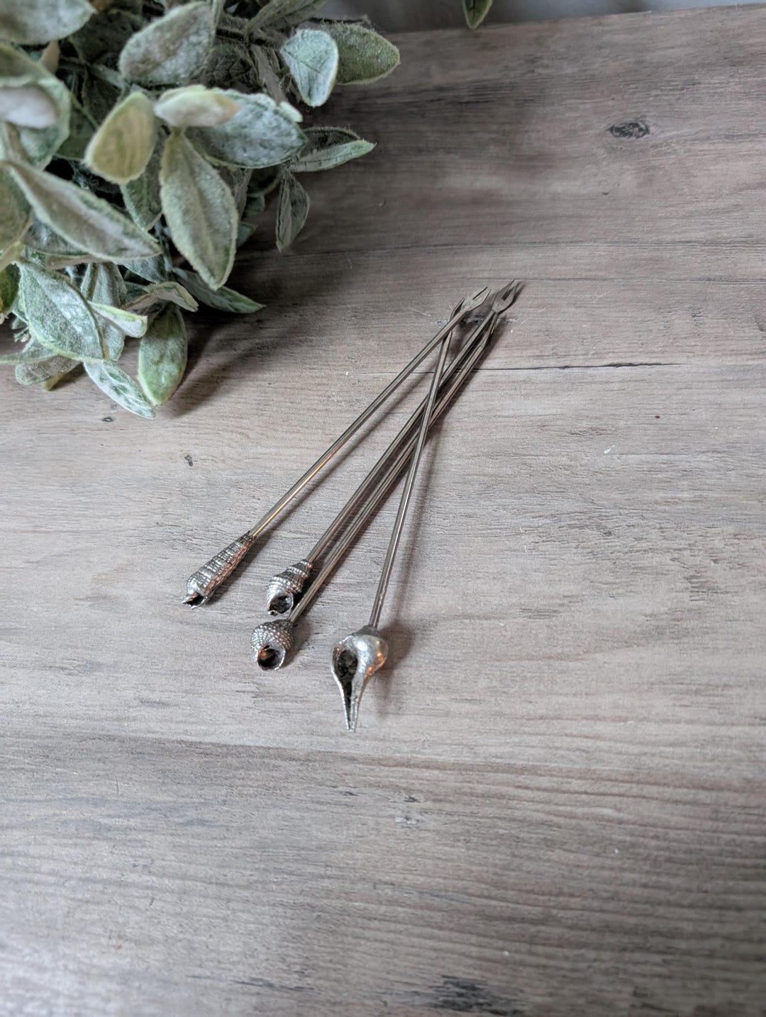 Cocktail Picks Vintage Pewter Seashell - Set of 4 Shells - Seafood ...