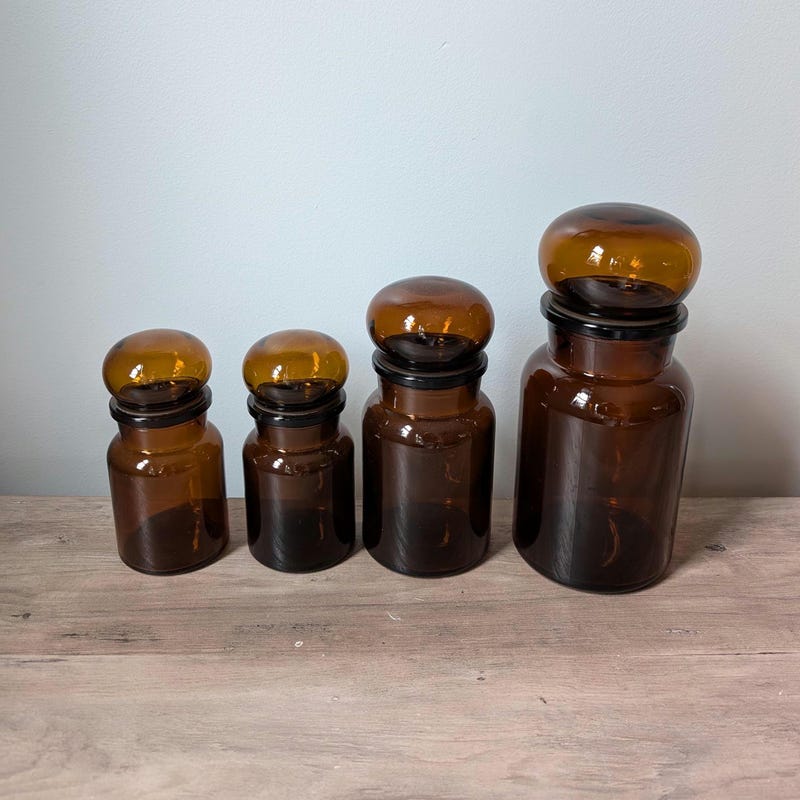Bubble Top Apothecary Jars - Etsy
