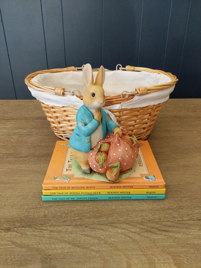 Vintage Peter Rabbit Gifts Set Ceramic Piggy Bank With Peter - Etsy