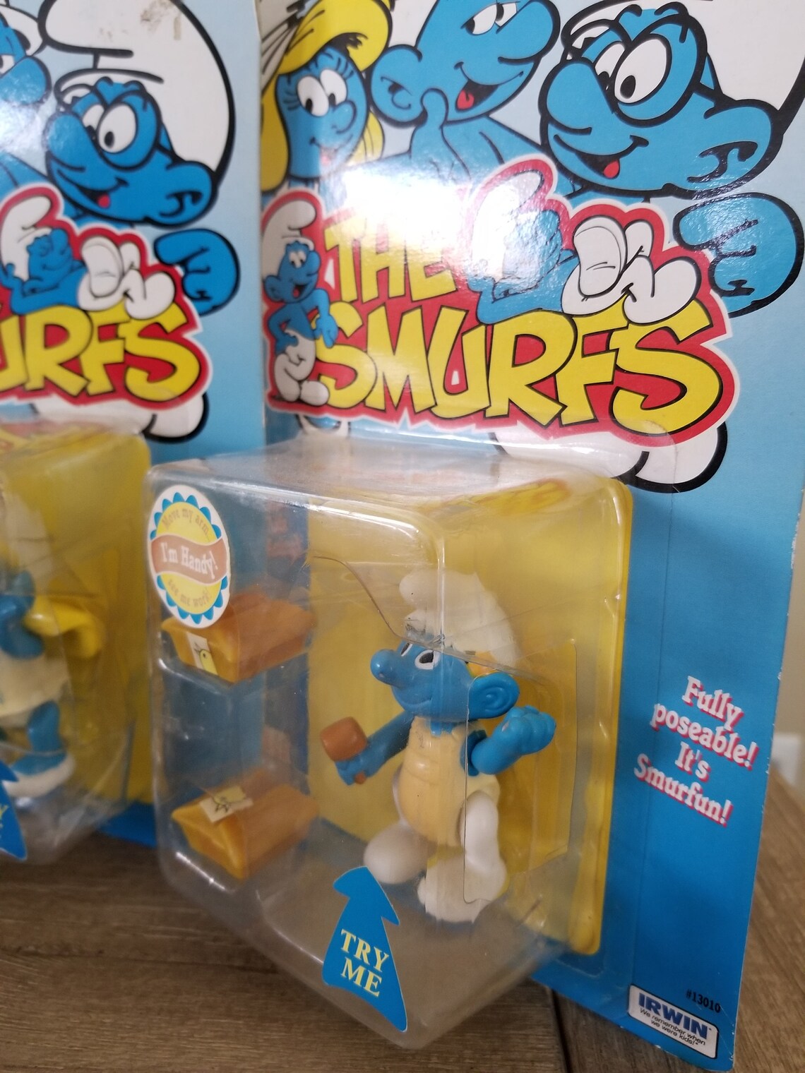 Vintage Smurfs Action Figurines Rare Smurfs Collectibles | Etsy