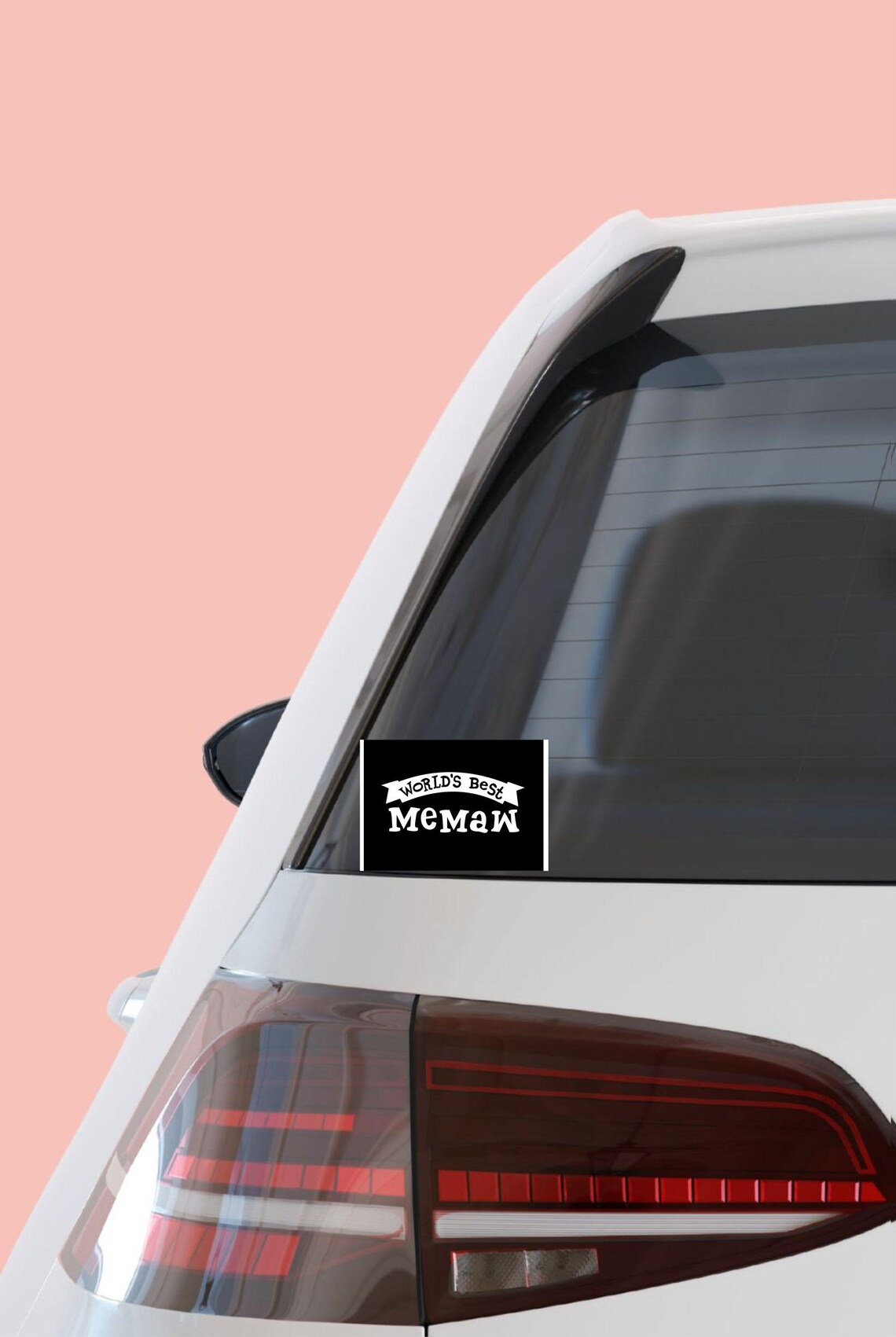 Worlds Best Memaw 5.9" Decal Sticker (color White) Memaw Sticker,memaw ...