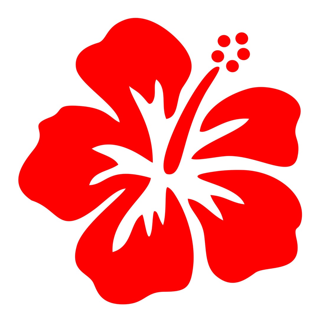 Red Hibiscus Flower Vinyl Decal, Tropical Car Sticker (5.0 In) - Etsy