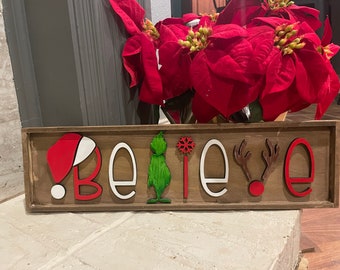 Believe Sign - Etsy