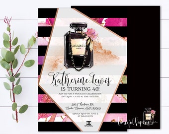 Chanel invitations | Etsy