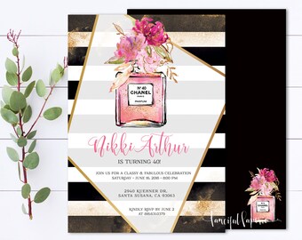 Chanel invitations | Etsy