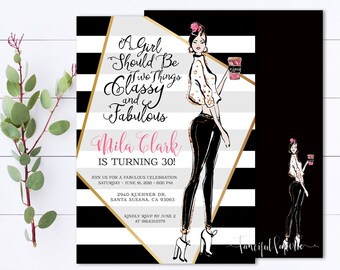 Chanel invitations | Etsy