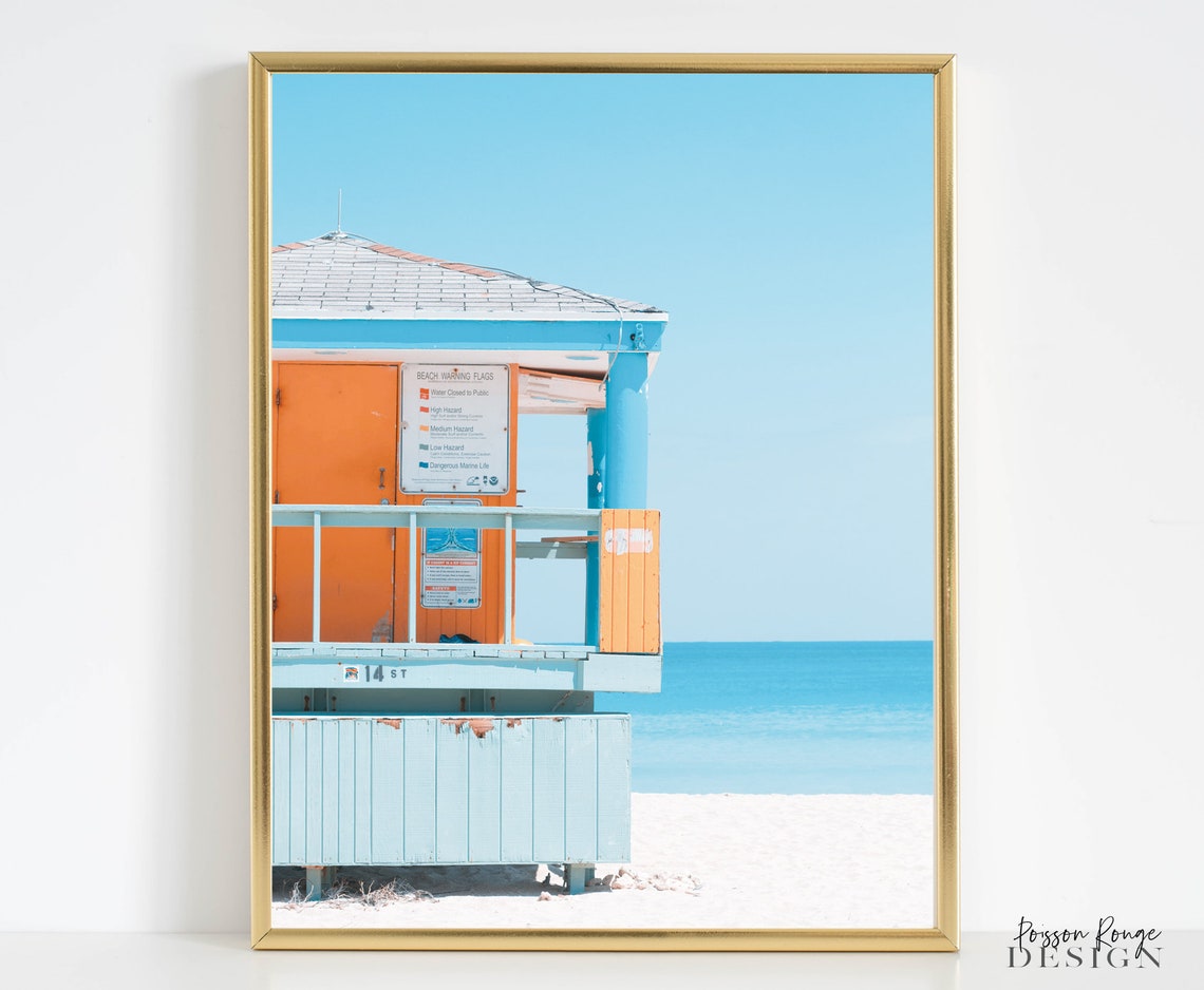 Lifeguard Tower Photo Print Tower Wall Art Lifeguard Hut - Etsy