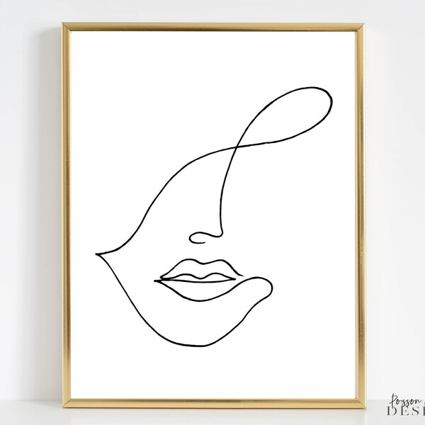 Abstract Line Art - Etsy