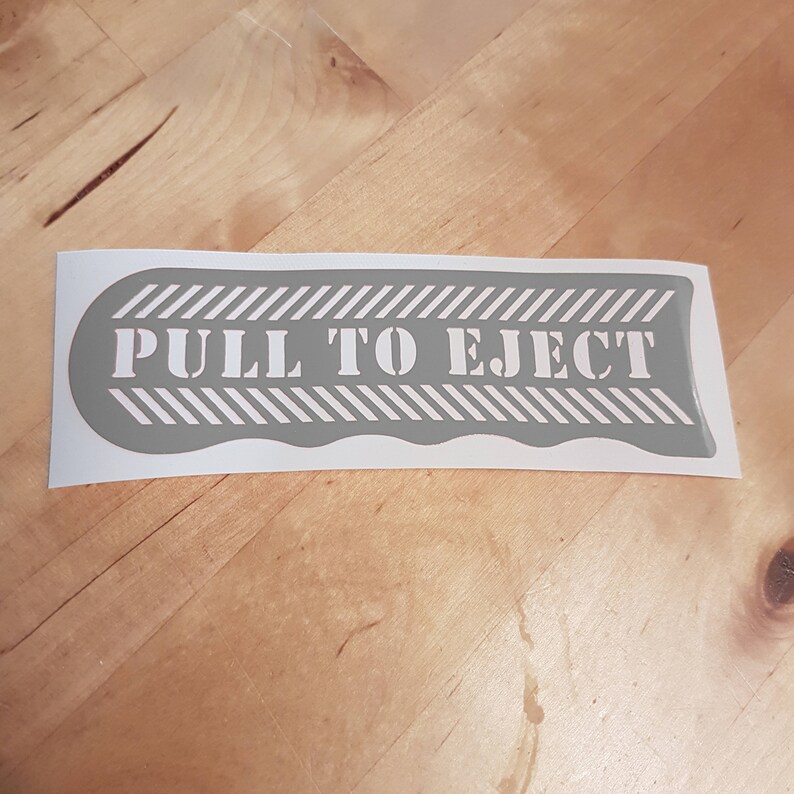 Jeep Wrangler pull to Eject Sticker | Etsy Canada