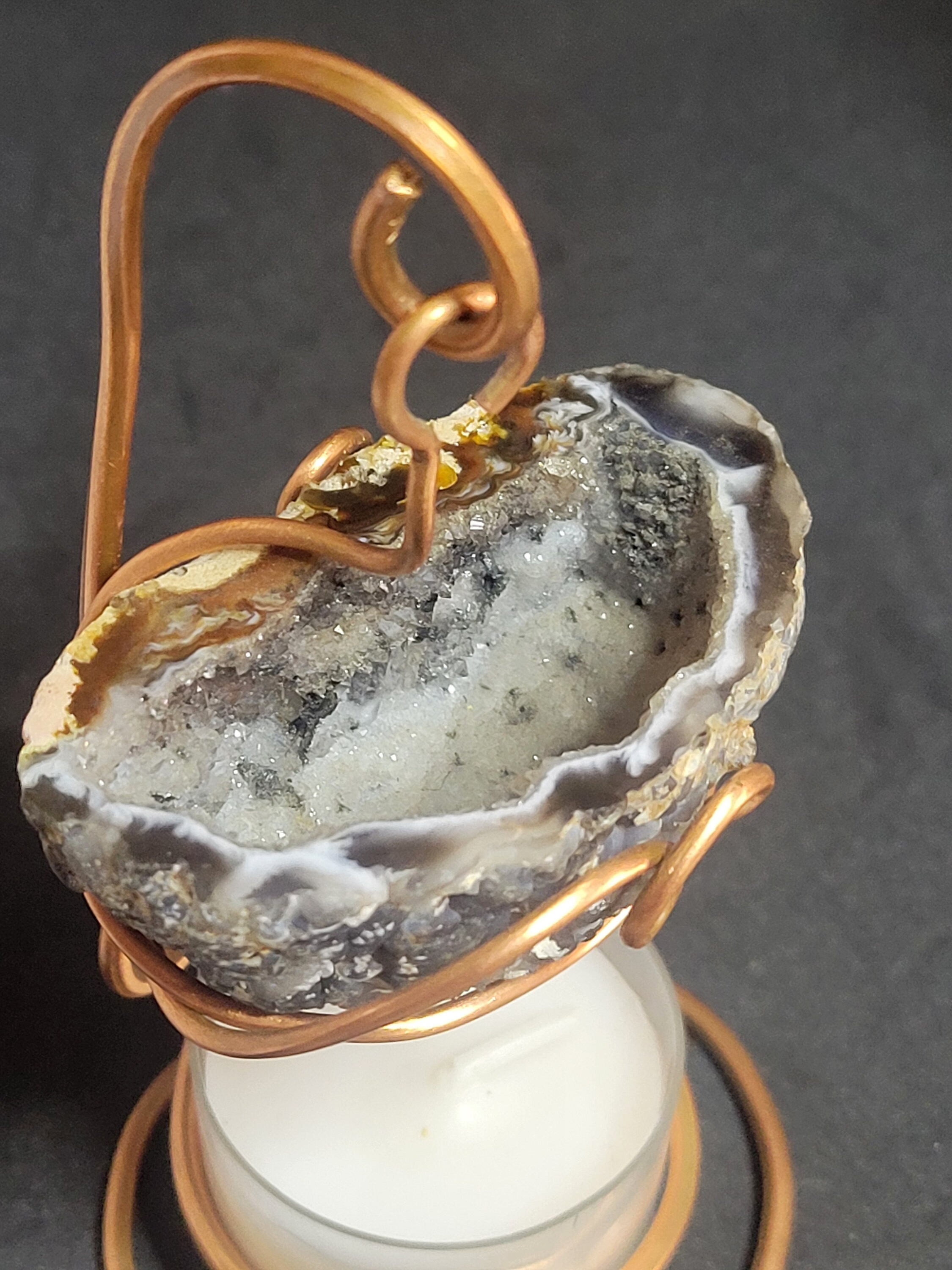 Dangling Geode Essential Oil Warmer 240303 - Etsy