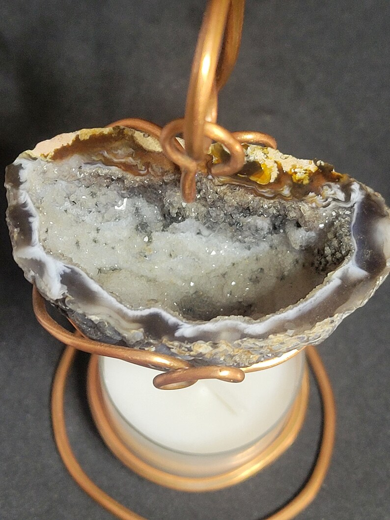 Dangling Geode Essential Oil Warmer 240303 - Etsy